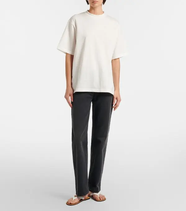 THE ROW Estavo Oversized Linen-blend T-shirt