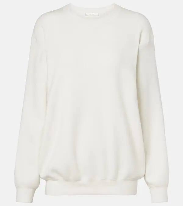 THE ROW Ottilie Cotton And Silk Crewneck Sweater