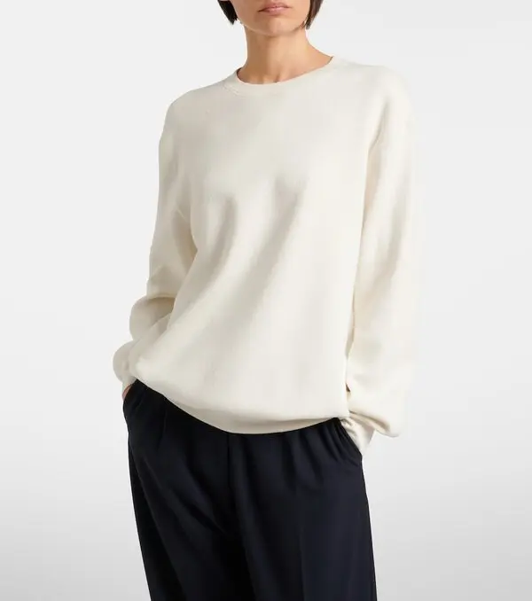 THE ROW Ottilie Cotton And Silk Crewneck Sweater