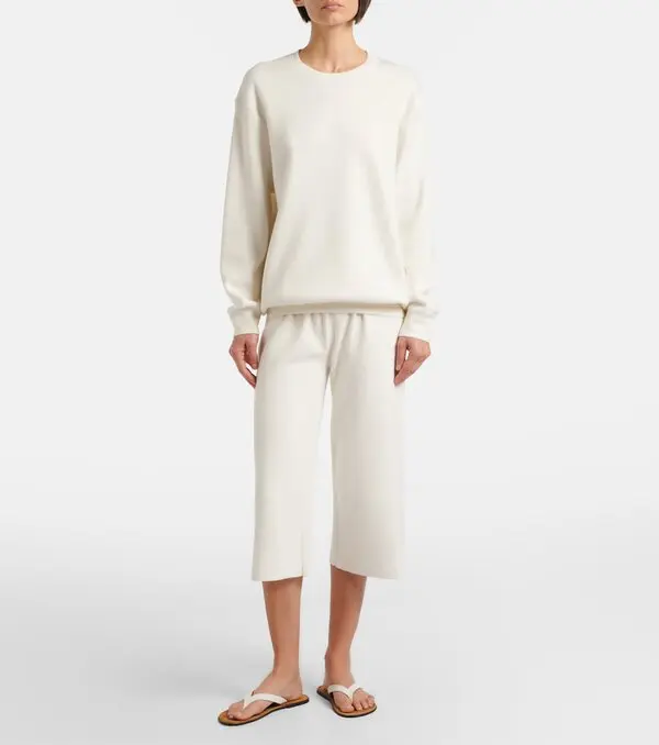 THE ROW Ottilie Cotton And Silk Crewneck Sweater