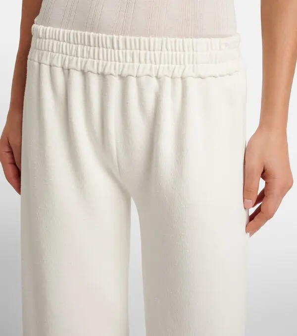 THE ROW Ozias Cropped Sweatpants In Cotton And Silk