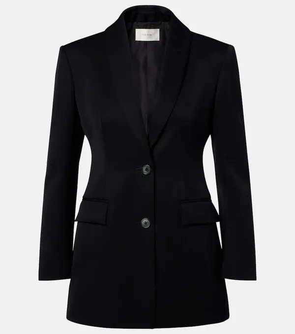 THE ROW Bettina Wool Blazer - Black