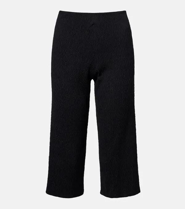 THE ROW Omero Silk Culottes - Black