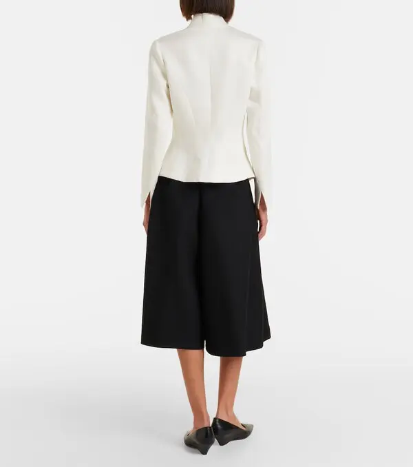 THE ROW Fauna Virgin Wool Bermuda Shorts
