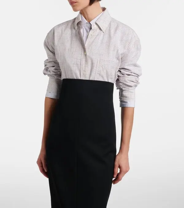 THE ROW Dalan Checked Cotton Shirt