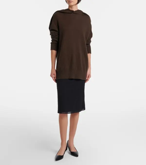 THE ROW Odelle Cashmere Sweater - Brown