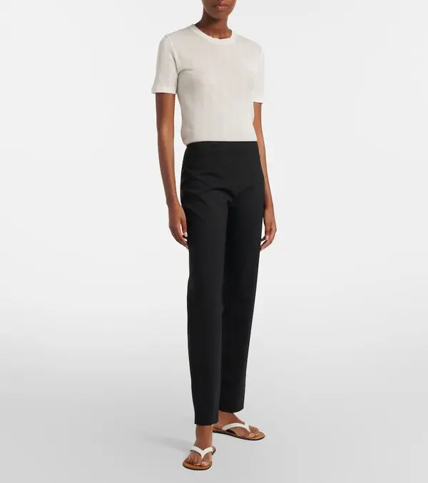 THE ROW Flamenca Wool Straight Leg Pants