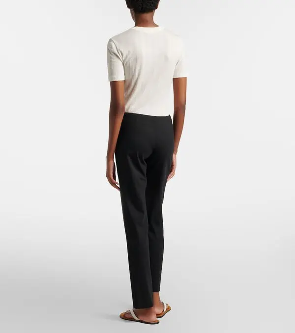 THE ROW Flamenca Wool Straight Leg Pants