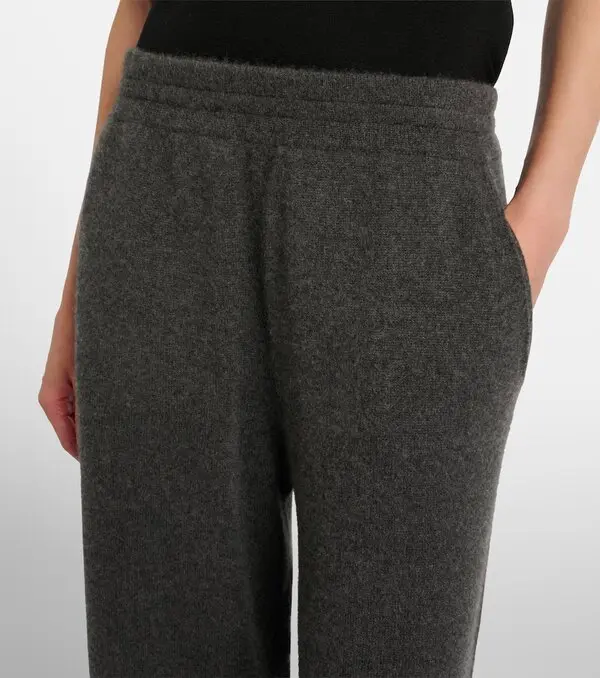 THE ROW Orpin Cashmere Wide-leg Pants - Grey