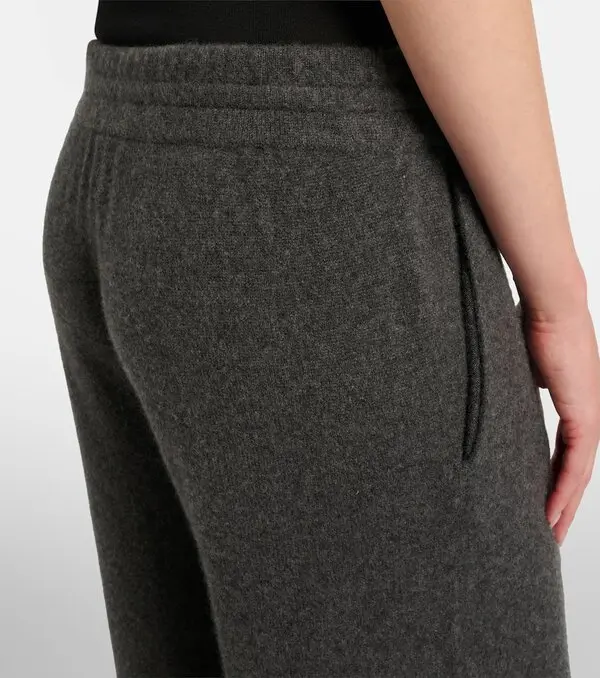 THE ROW Orpin Cashmere Wide-leg Pants - Grey