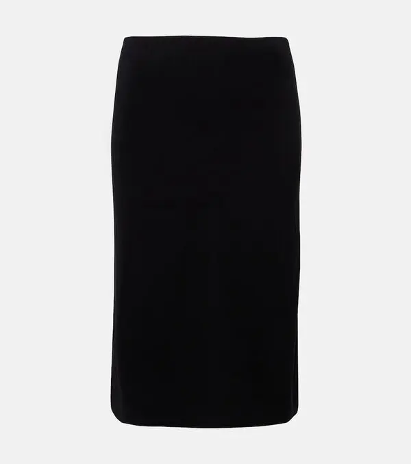 THE ROW Ivera Silk-blend Chiffon Slip Skirt - Black