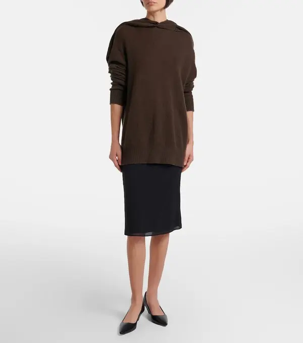 THE ROW Ivera Silk-blend Chiffon Slip Skirt