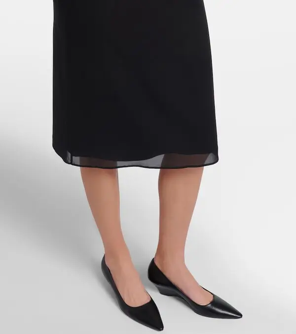 THE ROW Ivera Silk-blend Chiffon Slip Skirt