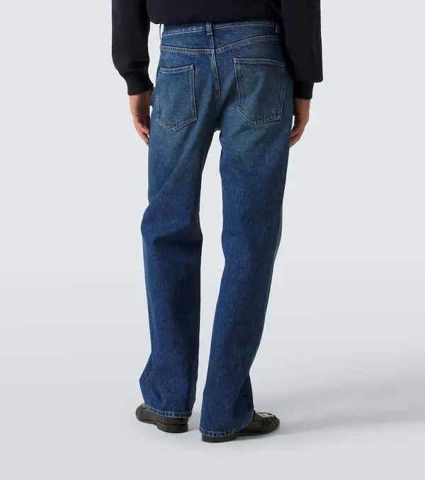 THE ROW Vanya Faded Wide-leg Jeans