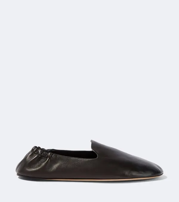 THE ROW Casa Leather Slip-on Shoes
