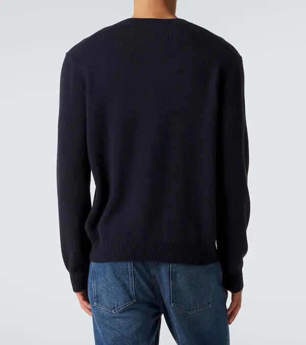 THE ROW Cyrus Cashmere And Alpaca Crewneck Sweater - Blue