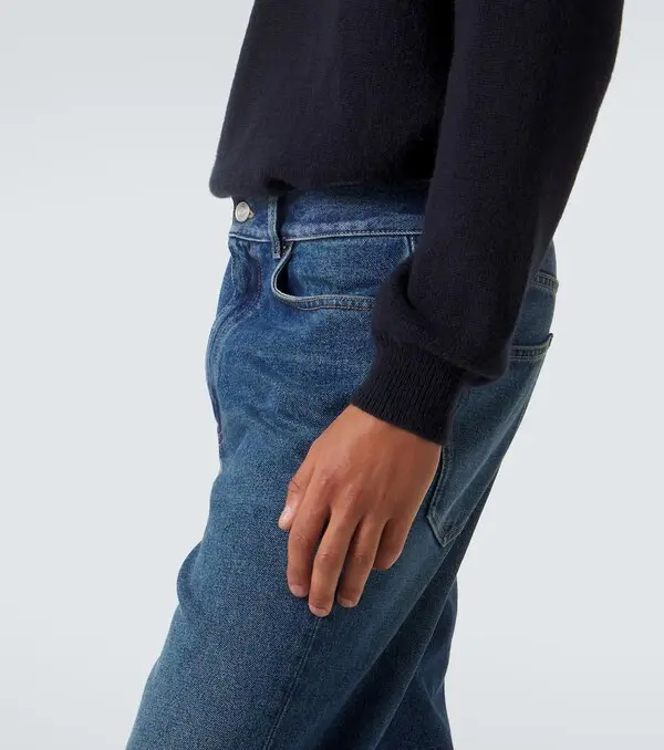 THE ROW Cyrus Cashmere And Alpaca Crewneck Sweater - Blue