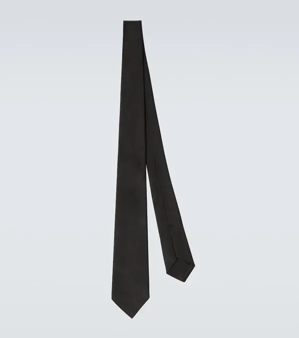 THE ROW Silk Tie - Black