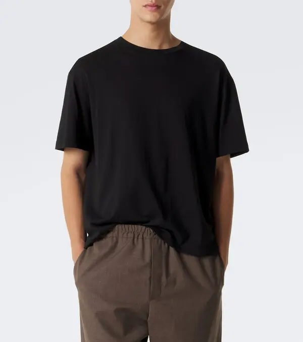 THE ROW Madoc Cotton Jersey T-shirt - Black