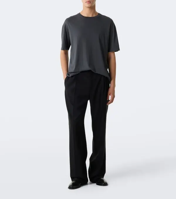 THE ROW Madoc Cotton Jersey T-shirt - Grey