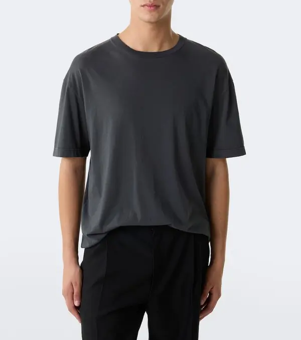 THE ROW Madoc Cotton Jersey T-shirt - Grey