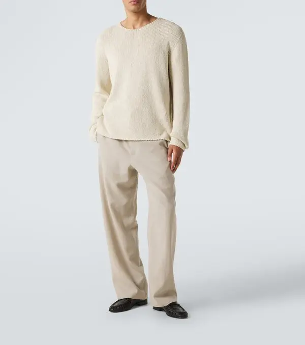 THE ROW Toril Linen-blend Wide-leg Pants