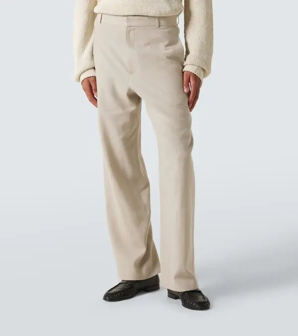 THE ROW Toril Linen-blend Wide-leg Pants