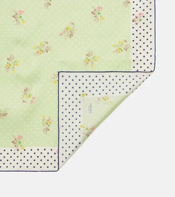 Prada Printed Silk Twill Scarf