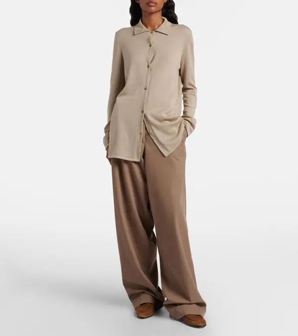 THE ROW Soft Moccasin Two Suede Loafers