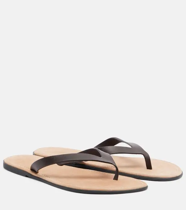 THE ROW Beach Leather Thong Sandals