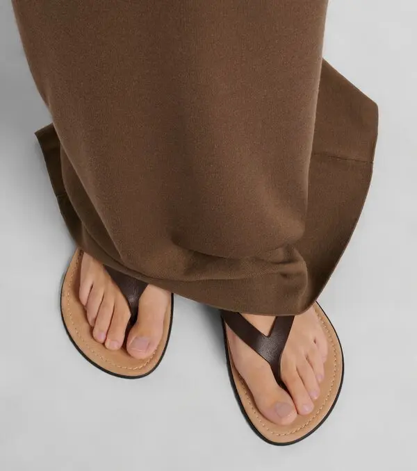 THE ROW Beach Leather Thong Sandals