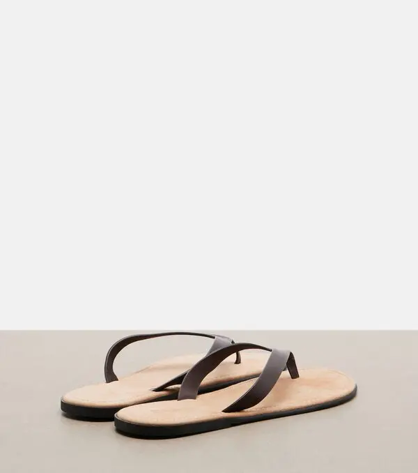 THE ROW Beach Leather Thong Sandals