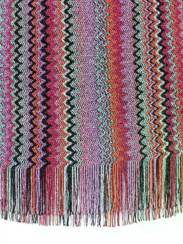 Missoni Zigzag-knit Fringed Scarf