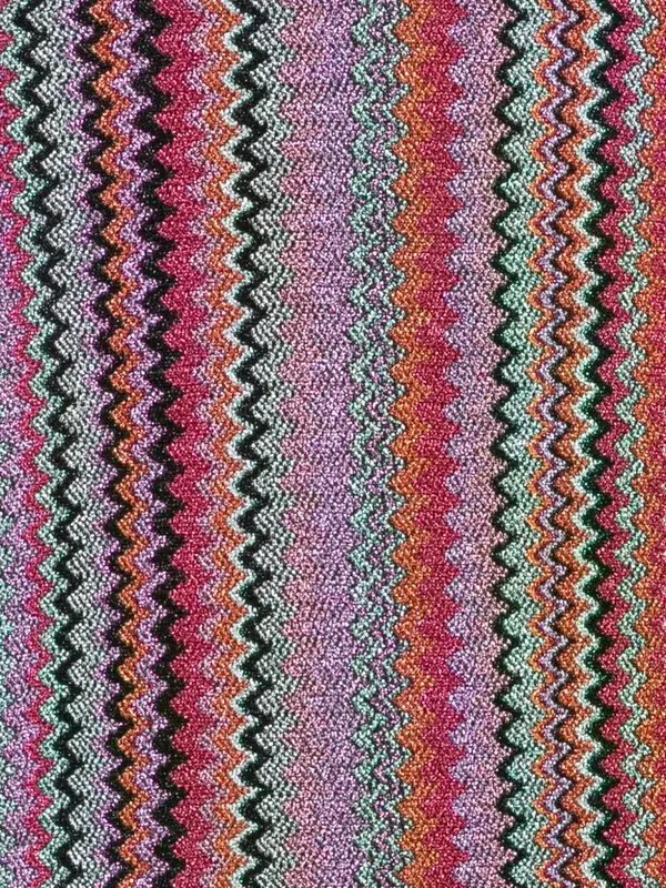 Missoni Zigzag-knit Fringed Scarf