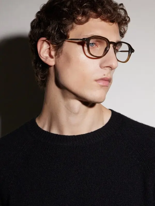 Dior Geometric Acetate Full Rim Eyeglasses
