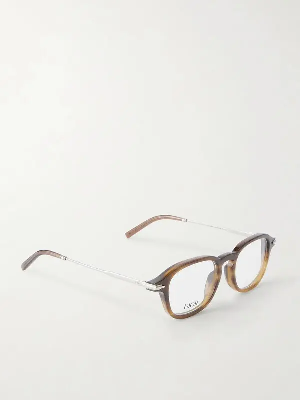 Dior Geometric Acetate Full Rim Eyeglasses