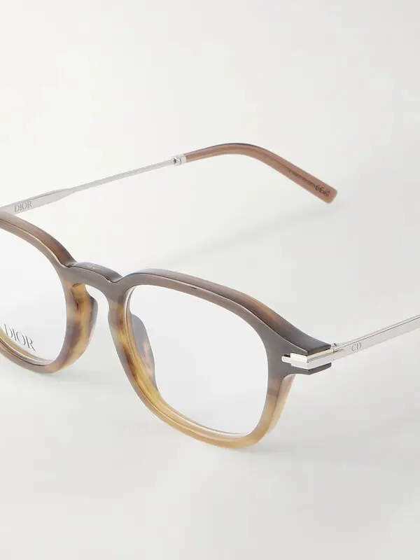 Dior Geometric Acetate Full Rim Eyeglasses