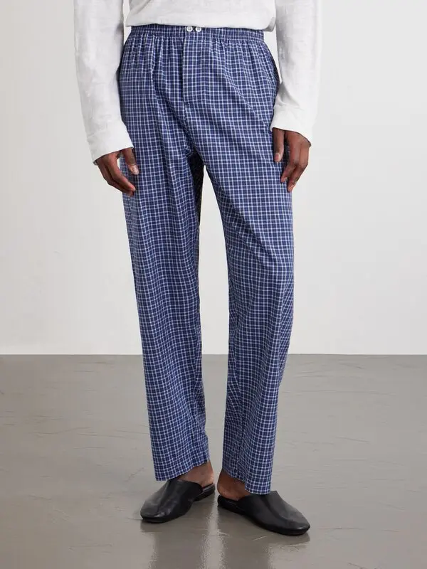 TEKLA Organic Cotton Poplin Pyjama Trousers