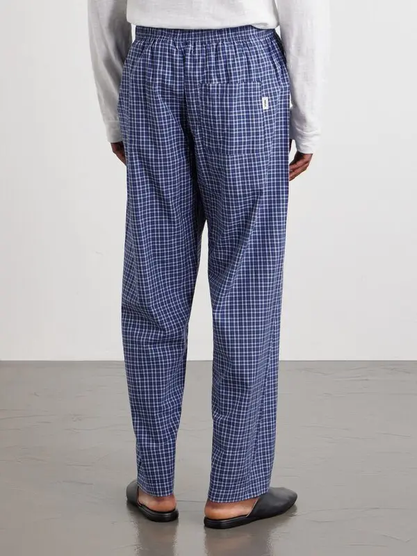 TEKLA Organic Cotton Poplin Pyjama Trousers