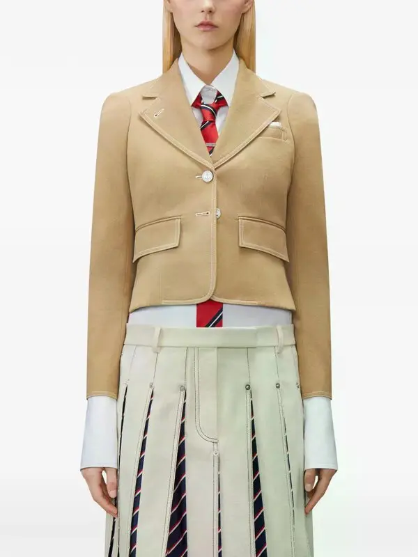 Thom Browne Selvedge Denim Cropped Jacket