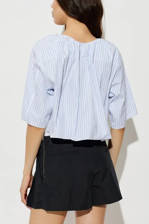 Alexander Wang Striped Cropped Shirt