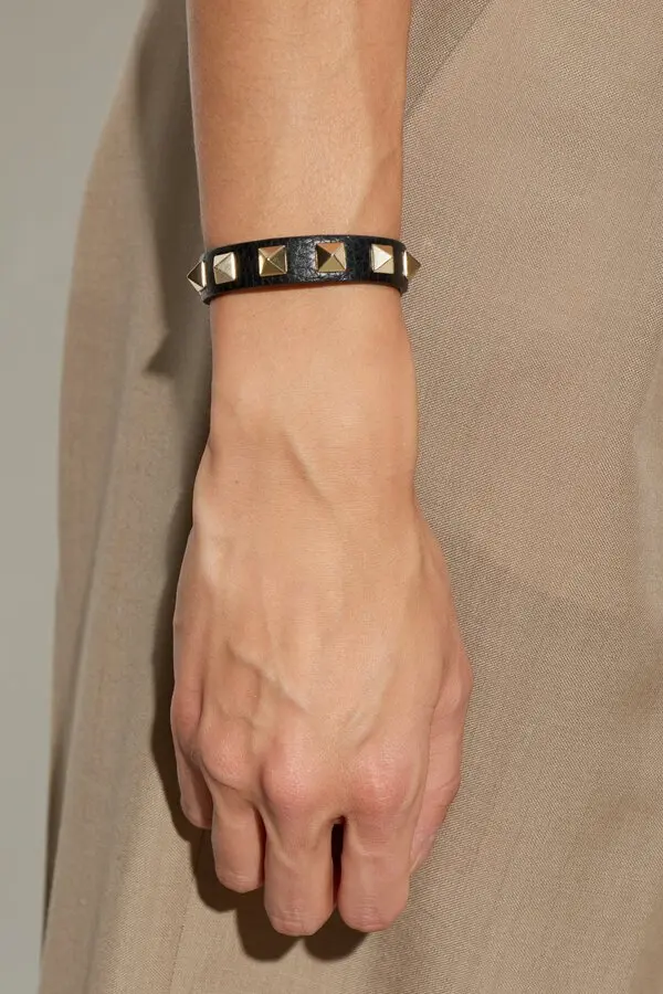 Valentino Garavani Studded Leather Bracelet