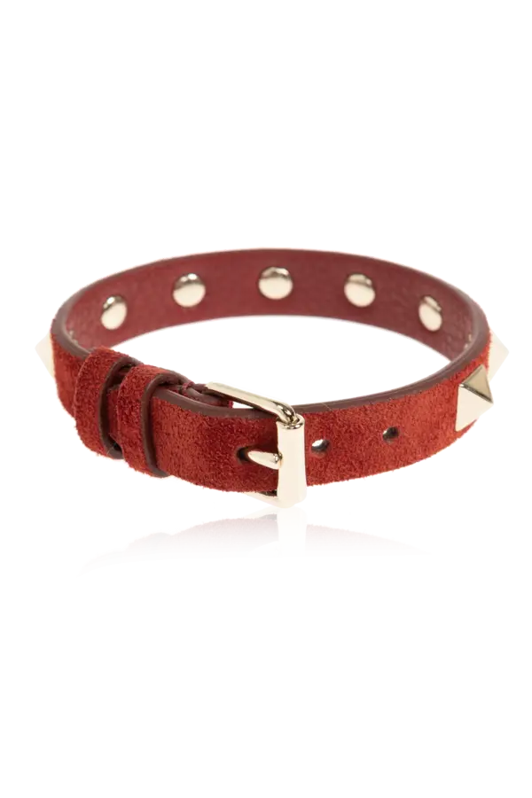 Valentino Garavani Suede Bracelet With Studs