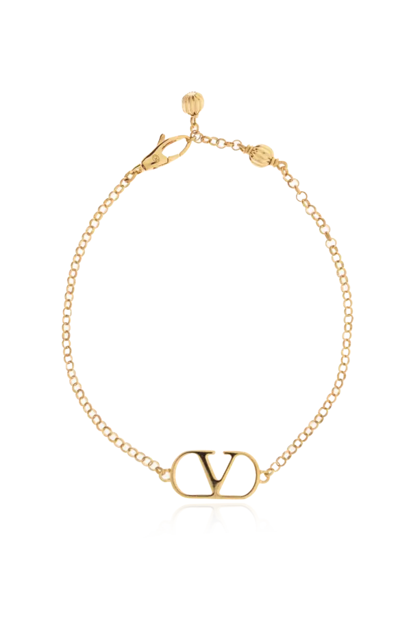 Valentino Garavani Finish Logo Bracelet - Gold