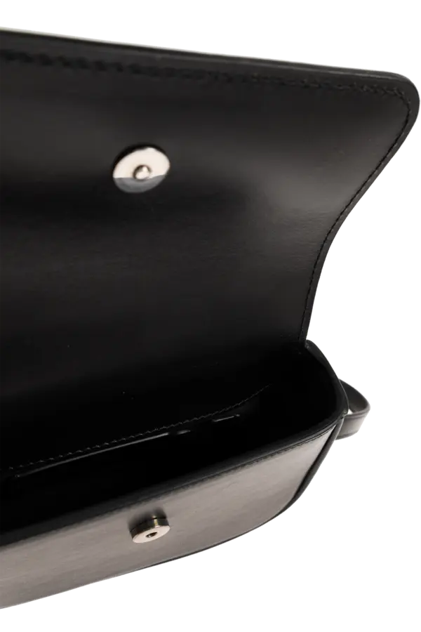 Palm Angels Leather Bag With Logo