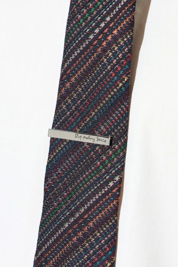 Paul Smith Engraved Brass Tie Clip