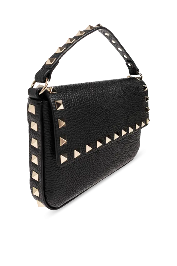 Valentino Garavani Rockstud Top Handle Bag - Black