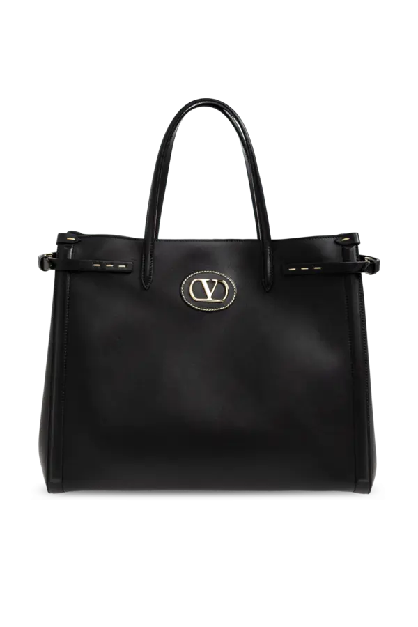 Valentino Garavani Calfskin Leather Shopper Bag