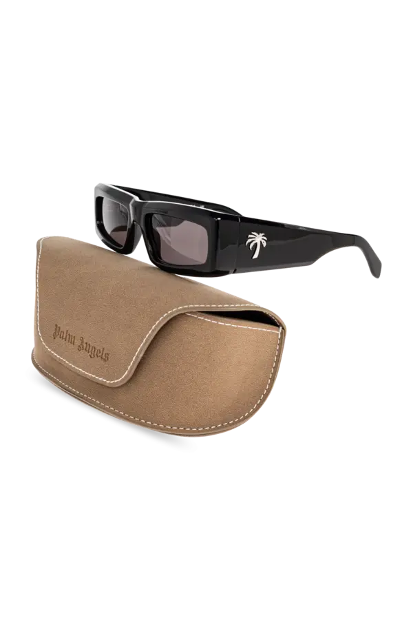 Palm Angels Rectangular Acetate Sunglasses - Black