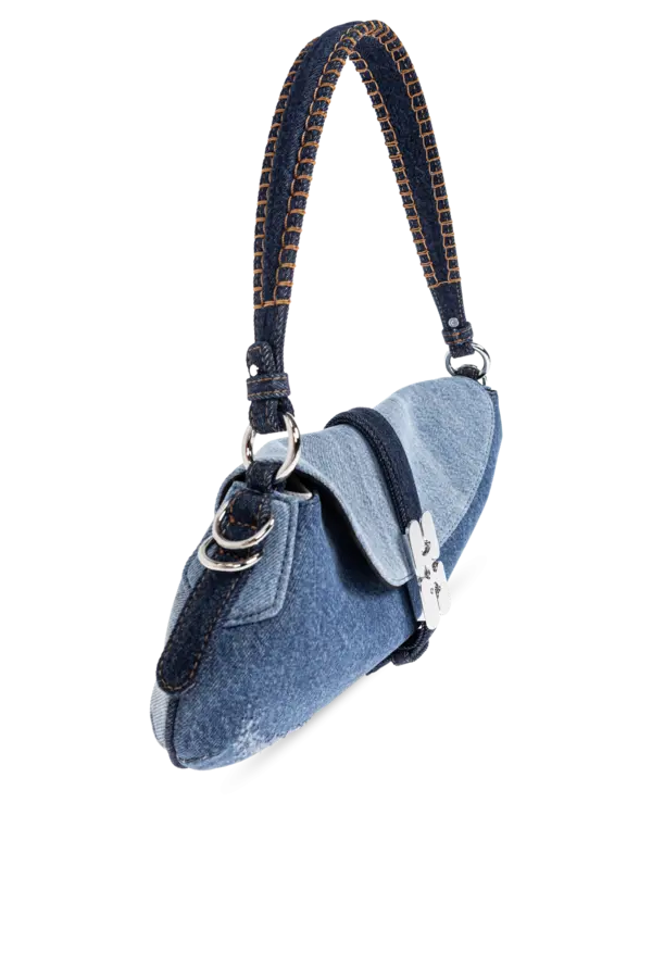 GANNI Vintage Effect Denim Bag